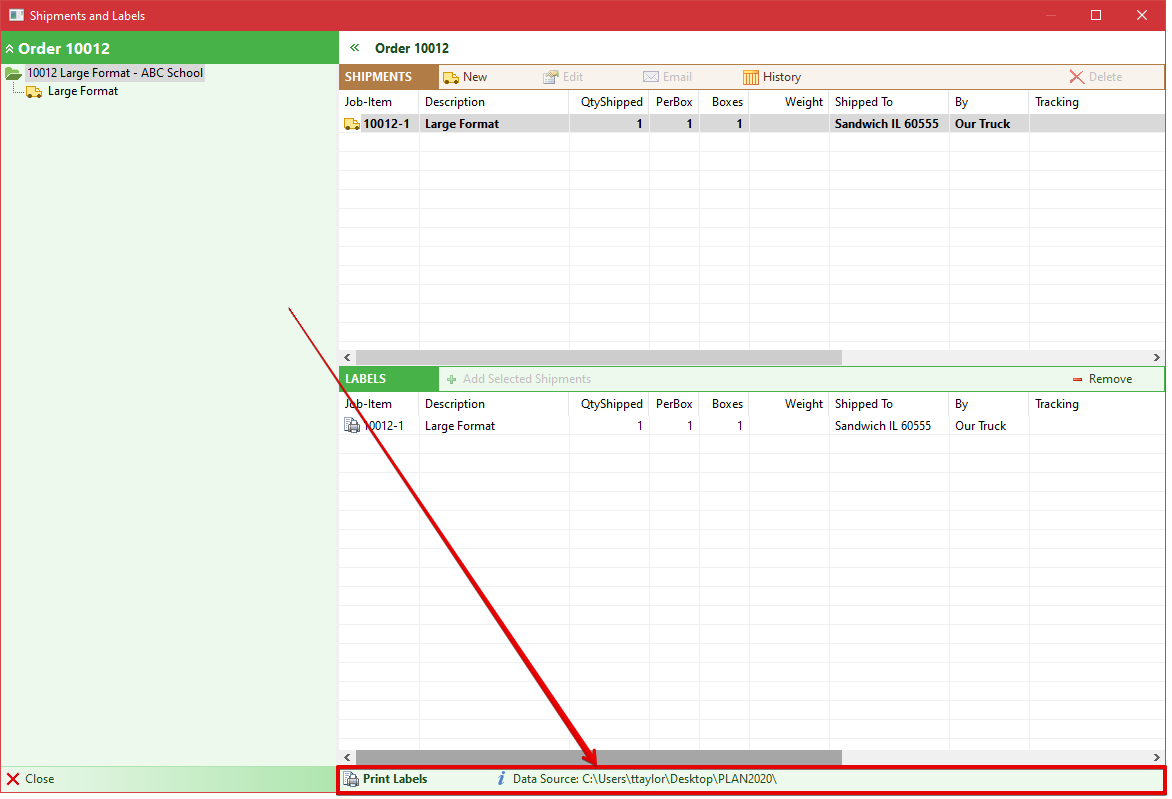 Using The Shipments & Labels Tool In Printer's Plan – Print Reach Help ...
