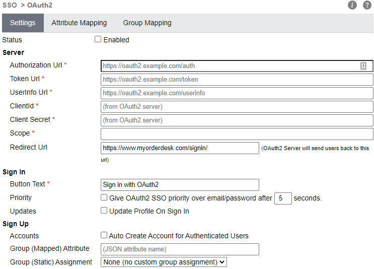 MyOrderDesk Single Sign-On Using an OAuth2 Server – Print Reach Help Center